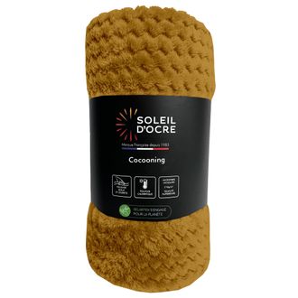 Soleil d'Ocre Decke, 220 x 240 cm, Cocooning, Senfgelb