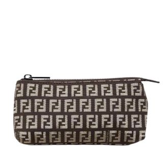 Fendi Pre-owned Canvas Coin Pouch - - Pre-owned - Damen - Braun - ONE SIZE