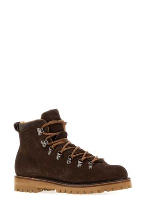 Churchs Mens Brown Suede Poulton Ankle Boots Scarpe Stringate Lace-up Shoes