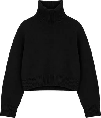 Vanessa Bruno Femme, Pulls, Noir, Taille: 40 FR Col roul&eacute;s