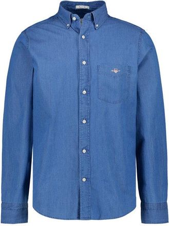 GANT Herren Hemd blau Baumwolle
