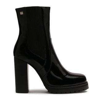 Kazar Lackierte hohe Stiefel mit Rei&szlig;verschluss - - Shoes - Damen - Schwarzk - 41 EU