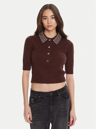 Pinko Poloshirt Emilia 105745 A2S4 Braun Regular Fit