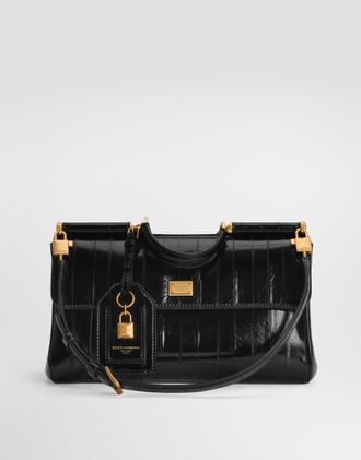 Dolce & Gabbana Handtasche My Sicily Medium Aus Aalleder - Frau Collection Schwarz Onesize