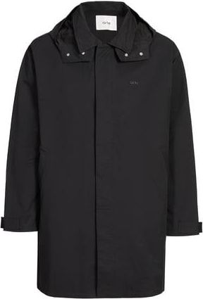 Arte Baumwolle - schwarze, große Kapuzenjacke - schwarz