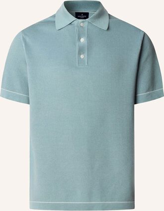 Hackett Poloshirt Textured Knit Polo blau