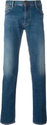 Emporio Armani Homme, Jeans, Bleu, Taille: W30 Pantalon en denim vieilli