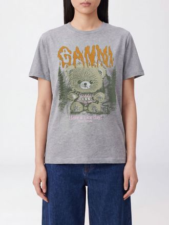 Ganni T-Shirt Femme couleur Gris