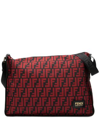 Fendi 2010-2025 Zucca Nylon crossbody bag - Rouge