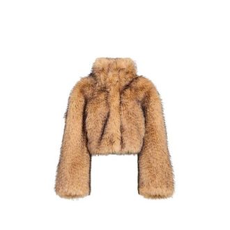 Rotate Veste col montant en fourrure