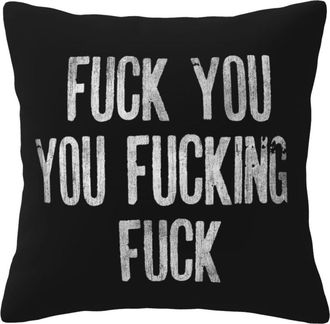 Generic Fick Dich, Du Verdammte Scheiße Kissenbezug Weich Kissen-Bezug Modern Werfen Sie Kissenbezüge 45X45Cm Wurfkissenbezug Für Büroa Couch Zimmer Garten
