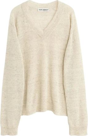 Our Legacy Homme, Pulls, Beige, Taille: L Rue V-Neck