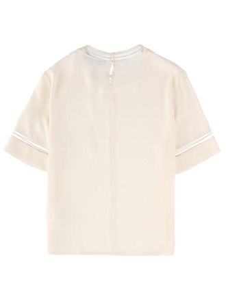Fabiana Filippi Transparent Details T-Shirt - Ivory