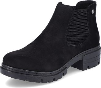 Rieker Damen Chelsea Boots 76884, Frauen Stiefeletten,Schlupfstiefel,flach,Womens,Woman,Lady,Ladies,Boots,Stiefel,Bootee,schwarz (00),36 EU / 3.5 UK