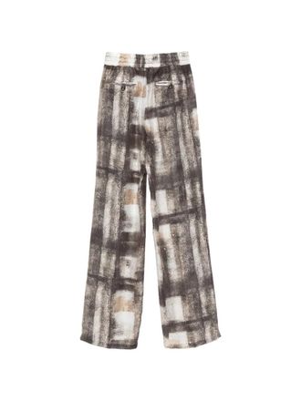 Kiton Womens Abstract-Print Trousers Ss26 W
