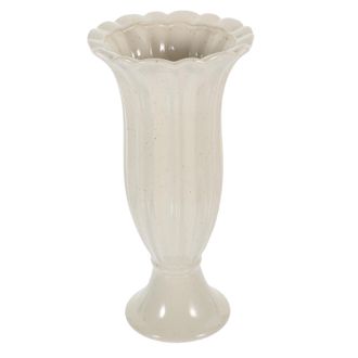 NUOBESTY Keramik Grabvase im Klassischen Säulenstil Wetterfest und Langlebig Großer Friedhof Blumenhalter für Frische und Künstliche Blumen Vielseitig als Grab