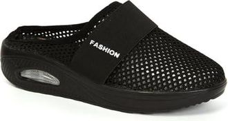 Generic Mules orthop&eacute;diques pour femme - Soutien de la vo&ucirc;te plantaire - Bout ferm&eacute; - Pour diab&eacute;tiques - Large largeur - Respirantes - Confortables - Chaussur