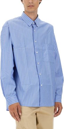 Lanvin Oversize Cotton Shirt - Blue