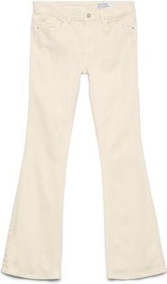 Vero Moda Vmflash Mr Flared Color GA Noos Jeans pour Femme, Ecru, L / 30L