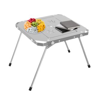 Generico Tragbarer Klapptisch f&uuml;r Camping, leicht und multifunktional, f&uuml;r Picknick und Outdoor, Campingtisch, f&uuml;r Familientreffen mit Freunden, Garten, Sport,