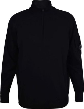 C.P. Company C.p. Company, Homme, Pulls, Noir, Taille: 2XL Sea Island Half-Zip Lens Knit