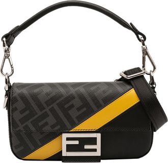 Fendi Hobo Bags - Zucca Coated Canvas FF 1974 Diagonal Convertible B - Gr. unisize - in Schwarz - f&uuml;r Damen