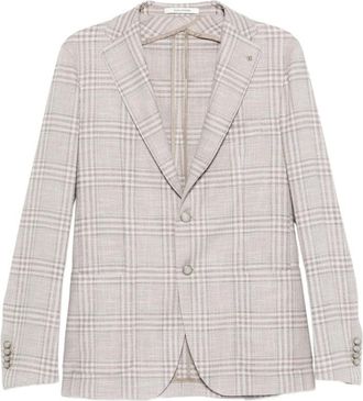 Tagliatore Homme, Vestes, Beige, Taille: L Blazer &agrave; carreaux