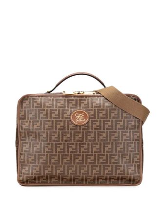 Fendi sac de voyage Karligraphy à motif Zucca (2010-2025) - Marron
