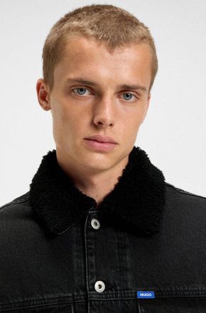 HUGO BOSS Jeansjacke Dex warm gef&uuml;ttert, regular fit, stone washed