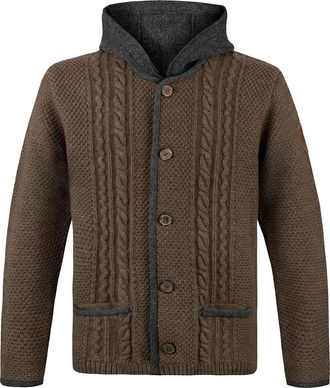 Stockerpoint Herren Milan Trachtenstrickjacke, anthrazit, 58