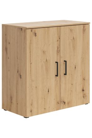 CARRYHOME Kommode, Eiche Artisan, Kunststoff, 2 Fächer, 80x83x40 cm, FSC MIX, Typenauswahl, Beimöbel erhältlich, stehend, Garderobe, Garderoben