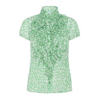 Saint Tropez LiljaSZ Crinkle SS Shirt - Femme - Blouses et Chemises - Multicolore - Taille: 40 FR