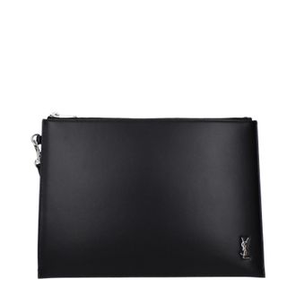 Saint Laurent Pochette I Pad Holder Mens Cuir Noir