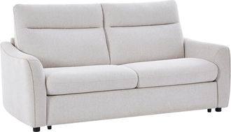 Vente-Unique Schlafsofa Express 3-Sitzer - Stoff Beige - SOVANIA