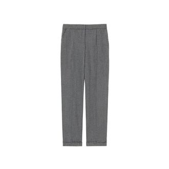 iBlues Femme, Pantalons, Noir, Taille: 40 FR Pantalon moderne pied de poule