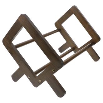 BESTONZON Kleines Neigbares Schreibtisch B&uuml;cherregal mit Stauraum f&uuml;r CDs Zeitschriften und B&uuml;ro Kompakter Organizer f&uuml;r Wohnzimmer und B&uuml;ro