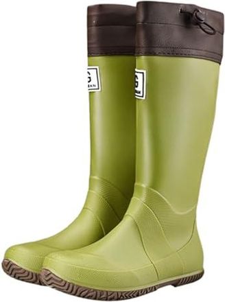 Generic Bottes de Pluie Imperméables pour Hommes, Femmes - Bottes Légères et Antidérapantes Avec Poignet Réglable pour Jardinage, Camping,Pêche et les Vêtemen