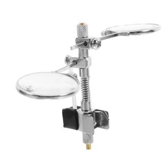 FOMIYES Doppelokularlupe mit 5 Facher Vergr&ouml;&szlig;erung Glaslinsen Verstellbarer Clip Schutzbeschichtung Schmuck und Uhrmacherlupe f&uuml;r Pr&auml;zise Detailarbeiten