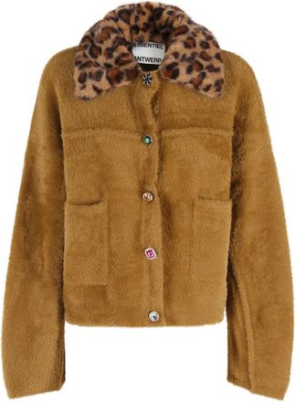 Essentiel Femme, Vestes, Brun, Taille: 40 FR Cardigan