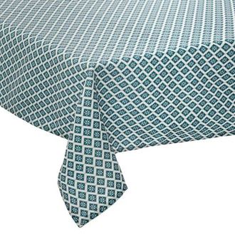 Atmosphera Atmosphera - Nappe Anti-Tache Tikal - Bleu - 140x240 cm