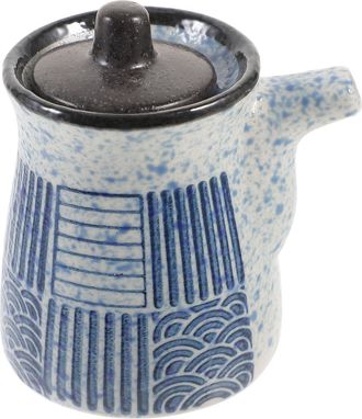 Amosfun Keramik Sojasaucenflasche Essigspender Spender F&uuml;r &Ouml;le Essige Sojasauce Beh&auml;lter Mit Dosierfunktion K&uuml;chenwerkzeug Haltbarkeit