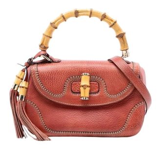 Gucci Pre-owned New Bamboo Satchel - Femme - Pre-owned - Rouge - Taille: ONE Size
