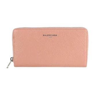 Balenciaga Pre-owned Leder Portemonnaies - - Pre-owned - Damen - Rosa - ONE SIZE
