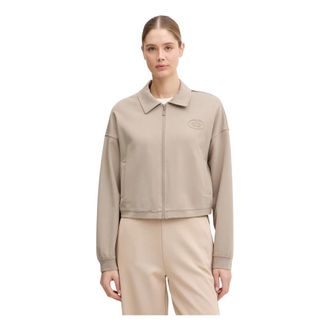 Guess Annie Crop Full-Zip Jacke - - Sweatshirts & Hoodies - Damen - Beige - XL