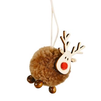 Generic 5 x 5 cm große Weihnachtsornamente aus in Form eines Elchs - Weihnachtsanhänger in Form eines Elchs, Weihnachtsschmuck in Form eines Elchs, 10 g Filza