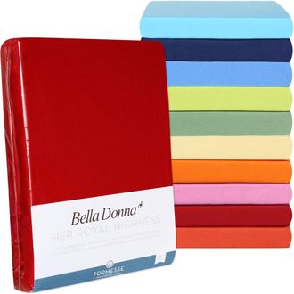 Bella Donna Formesse - Bella Donna Jersey La Piccola. Edles Spannbettlaken f&uuml;r Topper bis 12cm H&ouml;he - 180x190-200cm - 97% Baumwollzwirn, 3% Elastan, Aloe Vera&Arg