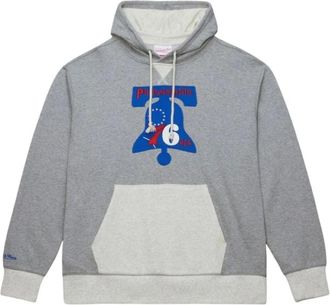 Mitchell & Ness Homme, Sport, Gris, Taille: XL Long Sleeve Training Top