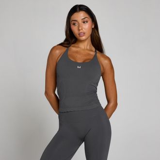 MyProtein MP Damen Tempo Ultra Seamless Longline Tank-Top - Robust Grey - XXL