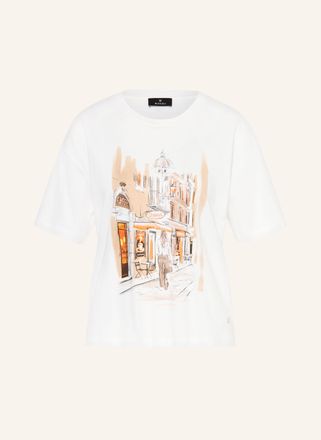 Monari Monari T-Shirt Mit Schmucksteinen weiss