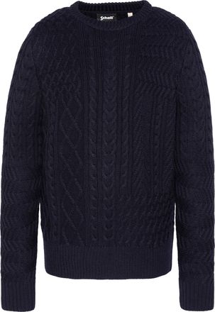 Schott NYC Herren Plketh1 Pullover, blau, Small